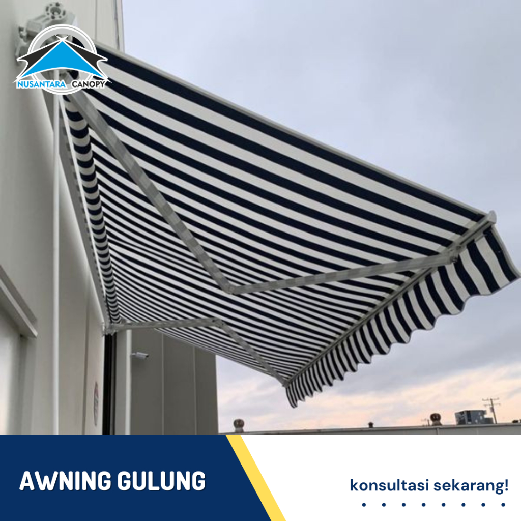 Jual Awning buka tutup, tenda membrane, kanopi kain jakarta | Shopee ...