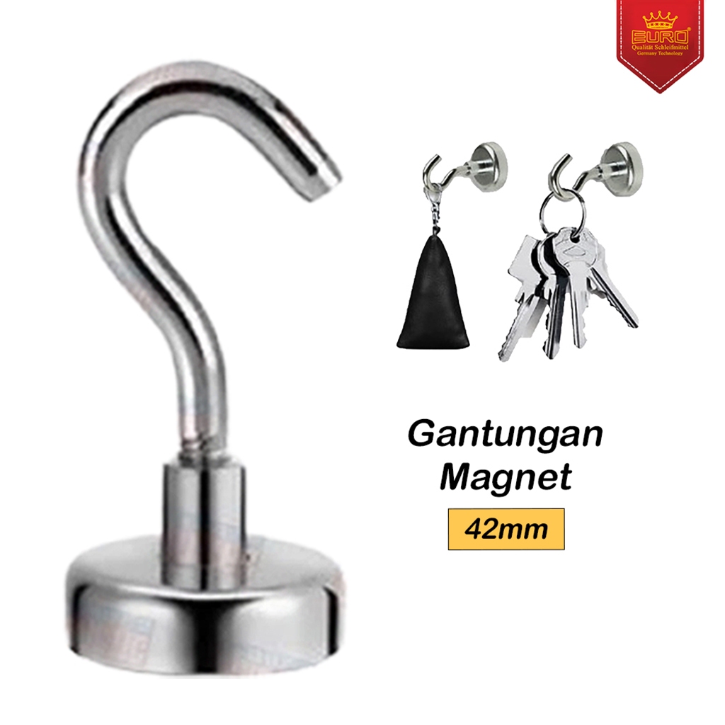 Jual STRONG MAGNET NEODYMIUM HOOK KAIL SUPER KUAT N35 Magnet Gantungan ...