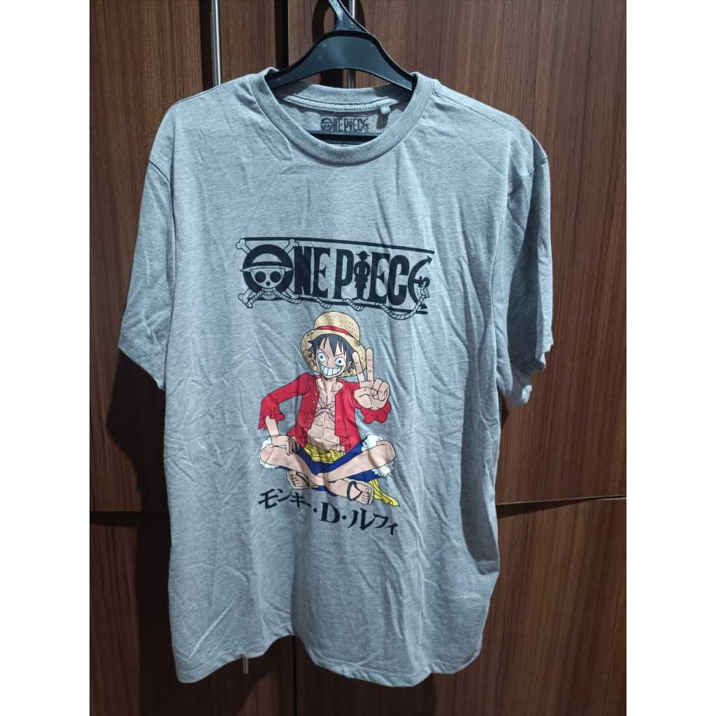 Jual Primark One Piece Monkey D Luffy Grey Tee Official Toei Animation ...