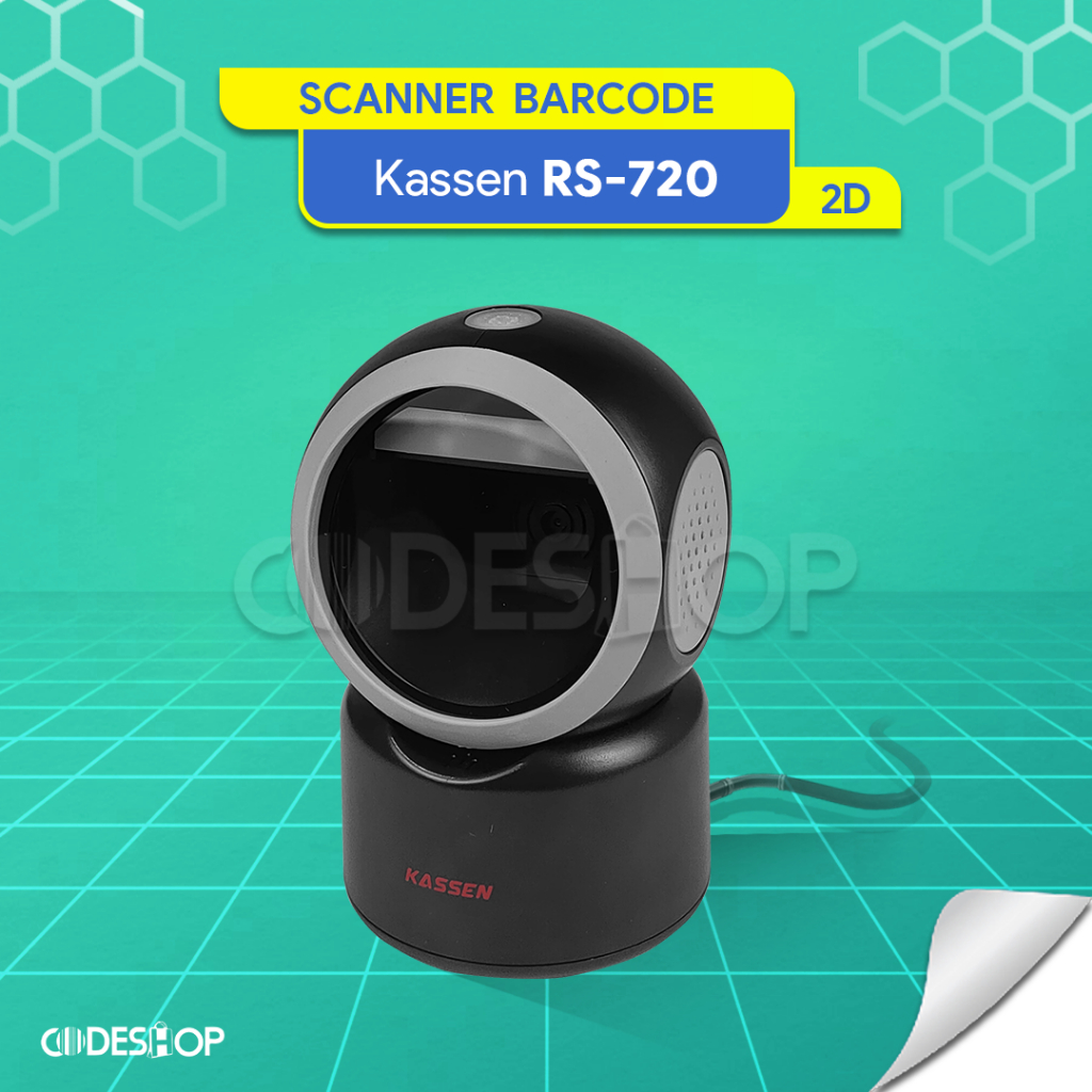 Jual Kassen RS-720 Scanner Barcode Omni Directional USB | Shopee Indonesia