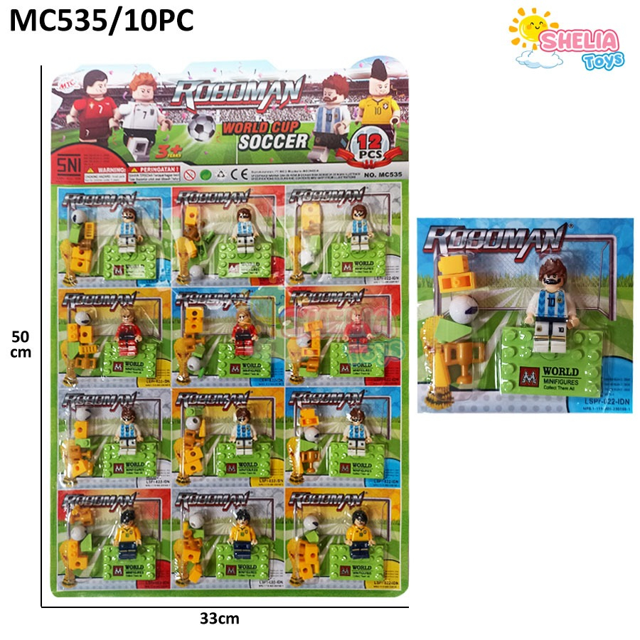 Jual MC535-LEGO ROBOMAN SERIES SOCCER LEGO MAIN BOLA LEGO BOLA 1 LEMBAR ...