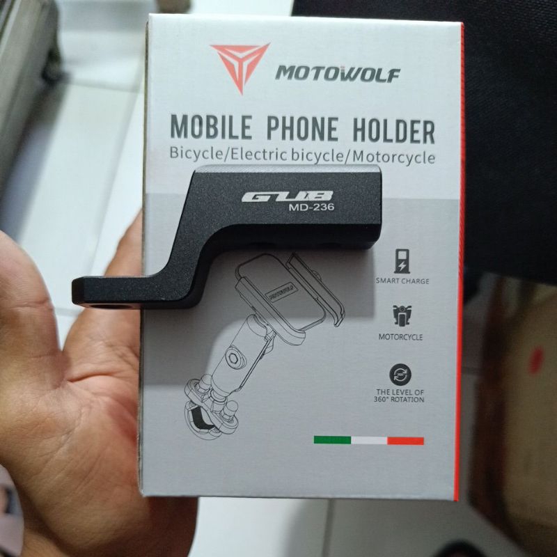 Jual phone holder MOTOWOLF V3 di stang motor | Shopee Indonesia
