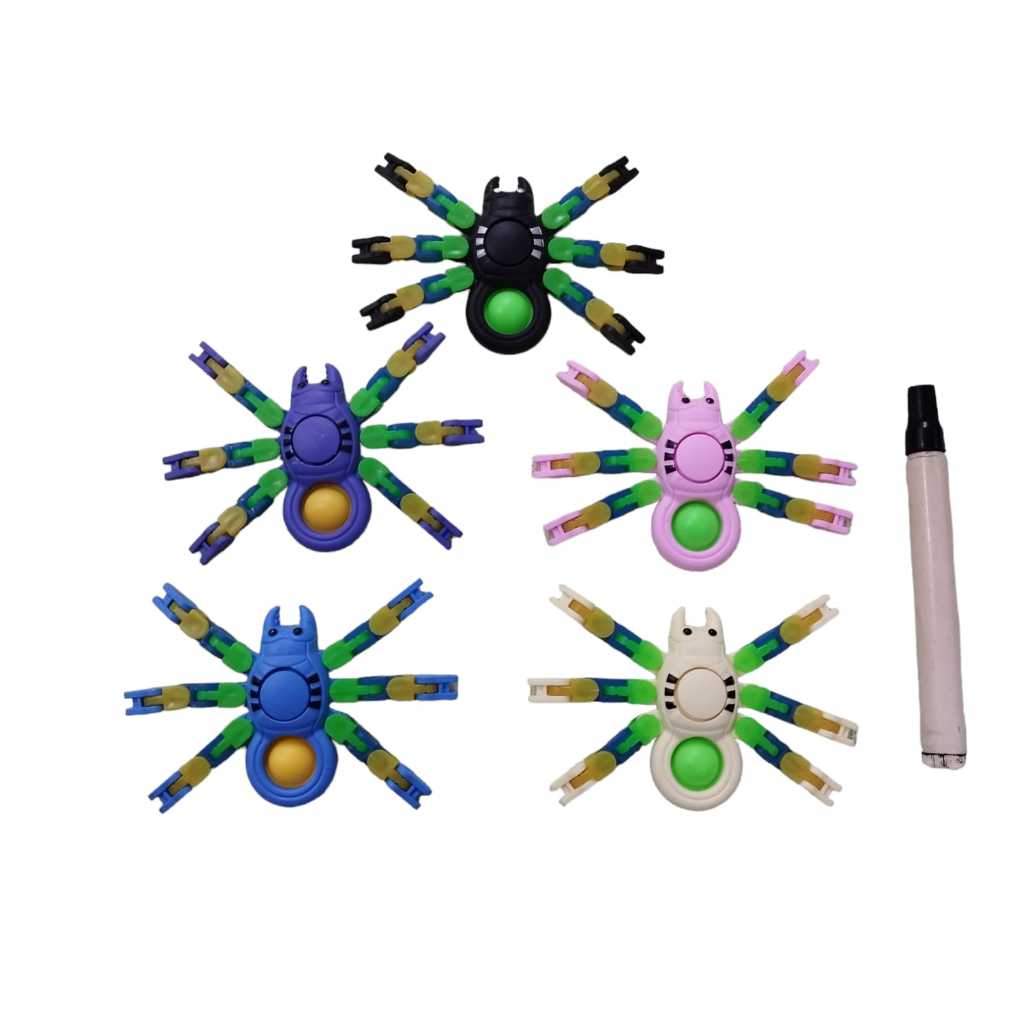 Jual Mainan Spiner Pop It Spider Laba-Laba Spinner Popit | Shopee Indonesia