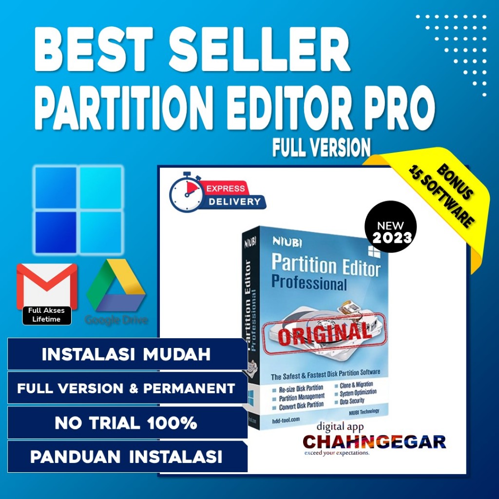 Jual NIUBI Partition Editor 2023 Full Lisensi Original Software Partisi ...