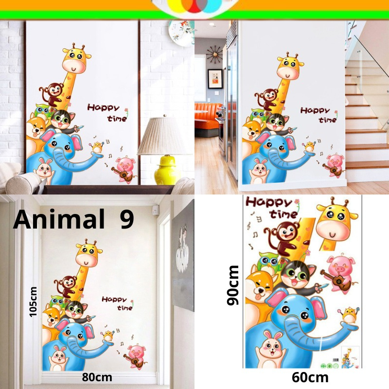 Jual WALLSTICKER WALL STIKER STICKER DINDING MOTIF GAMBAR ANIMAL 9 ...