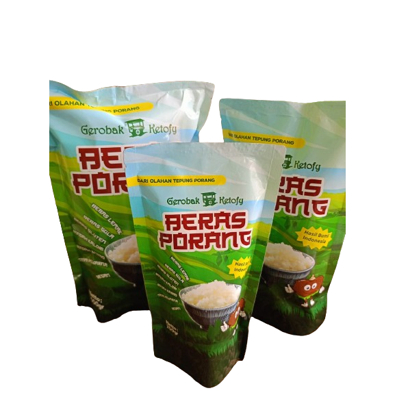 Jual Beras Porang 1KG , beras shirataki, konjac rice, Beras diabetes ...