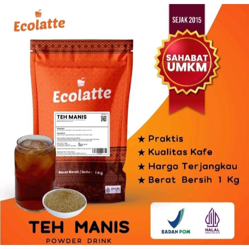 Jual TEH MANIS ECOLATTE POWDER - 1 KG | Shopee Indonesia