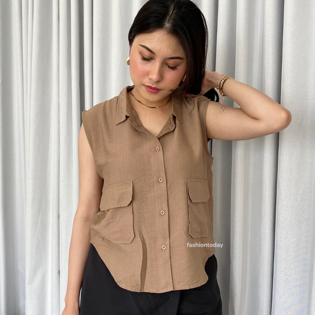 Jual Ella Top ( Atasan Premium FASHIONTODAY ) | Shopee Indonesia