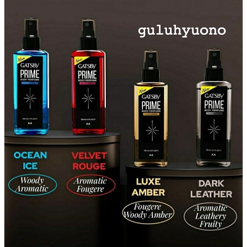 Jual GATSBY PRIME BODY PERFUME 100ml (EXTRA KARDUS+BUBLE) | Shopee ...
