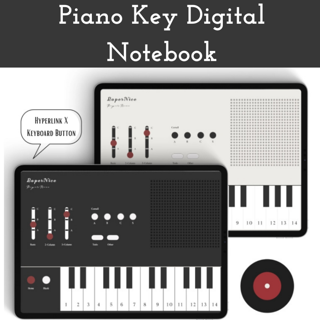 Jual Digital Notebook Unique Edition --- Piano Key Digital Notebook ...