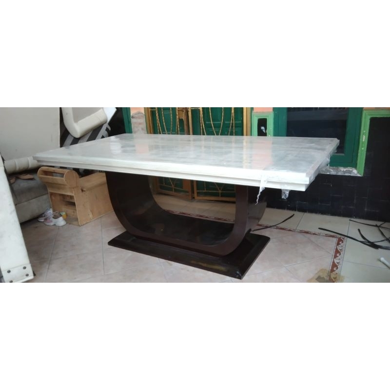 Jual LINK KHUSUS 6 kursi meja 220cm hpl marmer | Shopee Indonesia