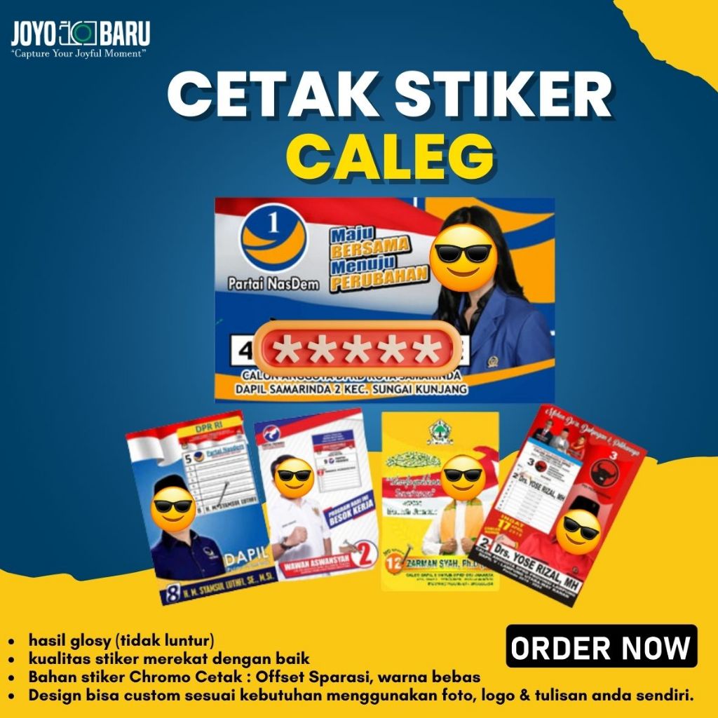 Jual CETAK STIKER CALEG / PARTAI KAMPANYE PEMILU PILPRES | Shopee Indonesia