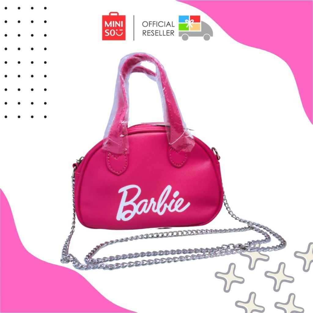 Jual MINISO x Barbie Boston Handheld Crossbody Bag / Tas Wanita / Tas ...