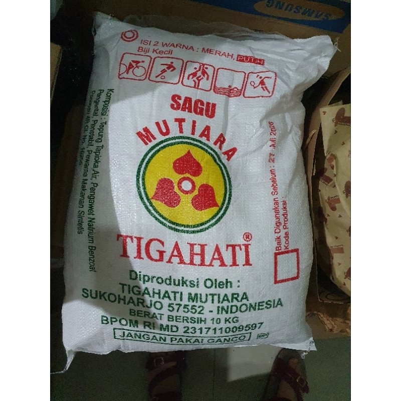 Jual Sagu Mutiara Cap Tiga Hati 50kg Sak 3hati | Shopee Indonesia