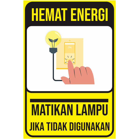Jual STIKER HEMAT ENERGI | STIKER MATIKAN LAMPU | STIKER MATIKAN AC ...