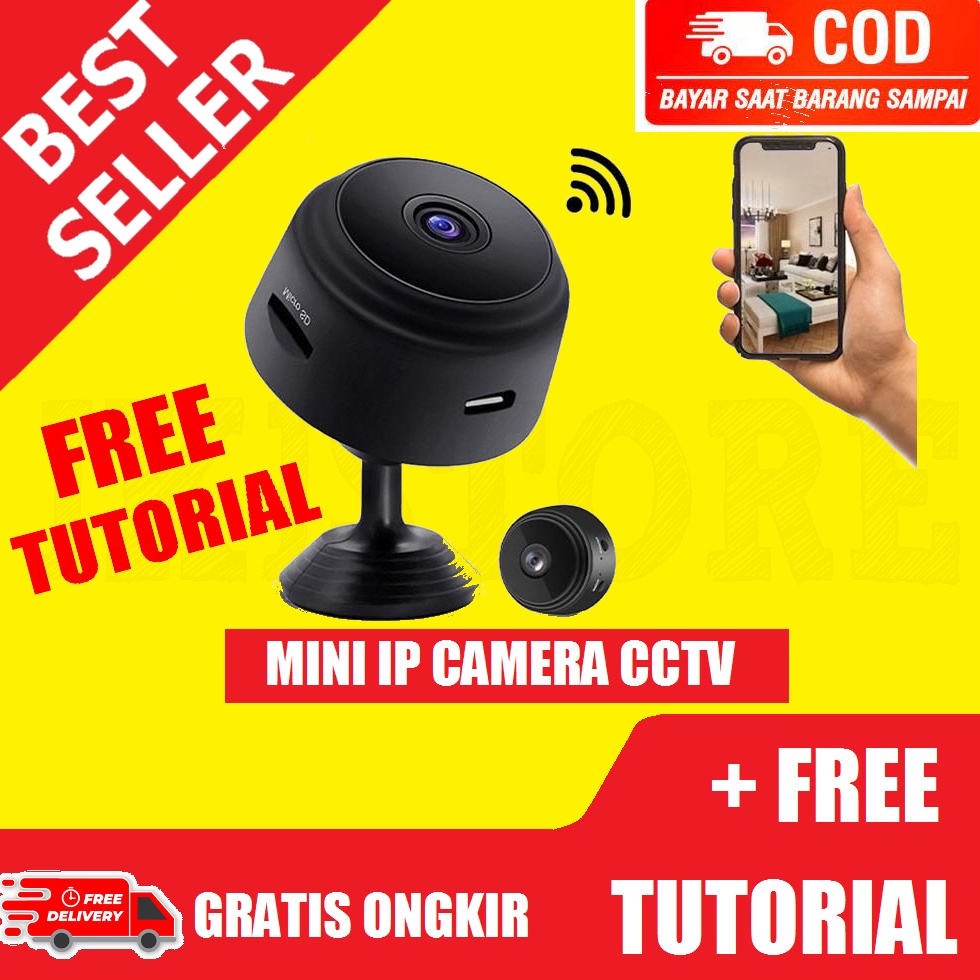 Jual Miliki Sekarang Mini WiFi IP Camera CCTV 18P Wide Angle Nightvision Magnetic Full HD 35 ...
