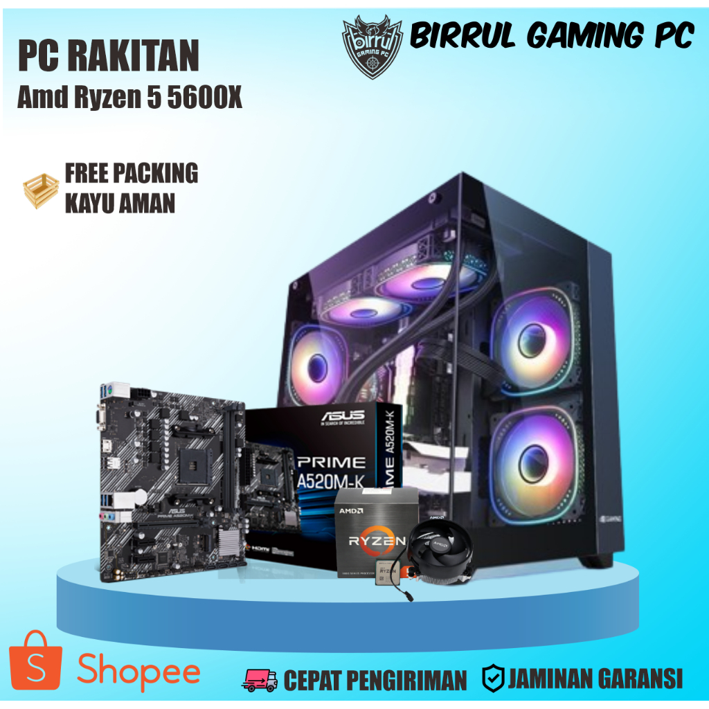 Jual PC RAKITAN RYZEN 5 5600X I 16GB I 256GB I 1TB I RTX 3060 8GB I ...