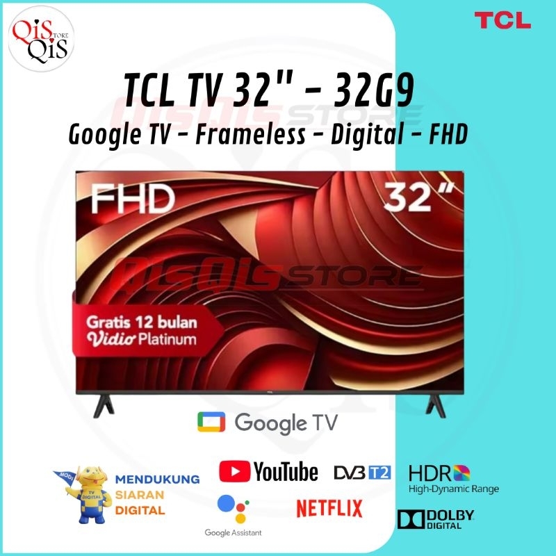 Jual TCL Google TV 32 Inch - 32G9 - FHD - Garansi Resmi TCL | Shopee Indonesia