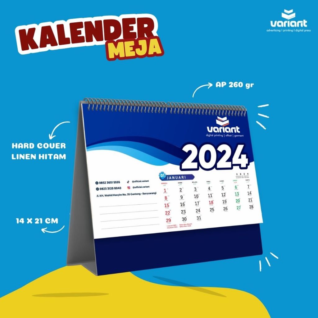 Jual KALENDER MEJA 2025 CUSTOM | Shopee Indonesia