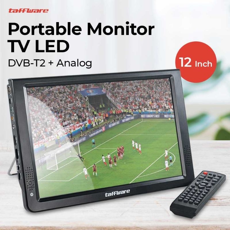Jual Taffware Portable Monitor TV LED Color 12 Inch DVB-T2 dan Analog ...