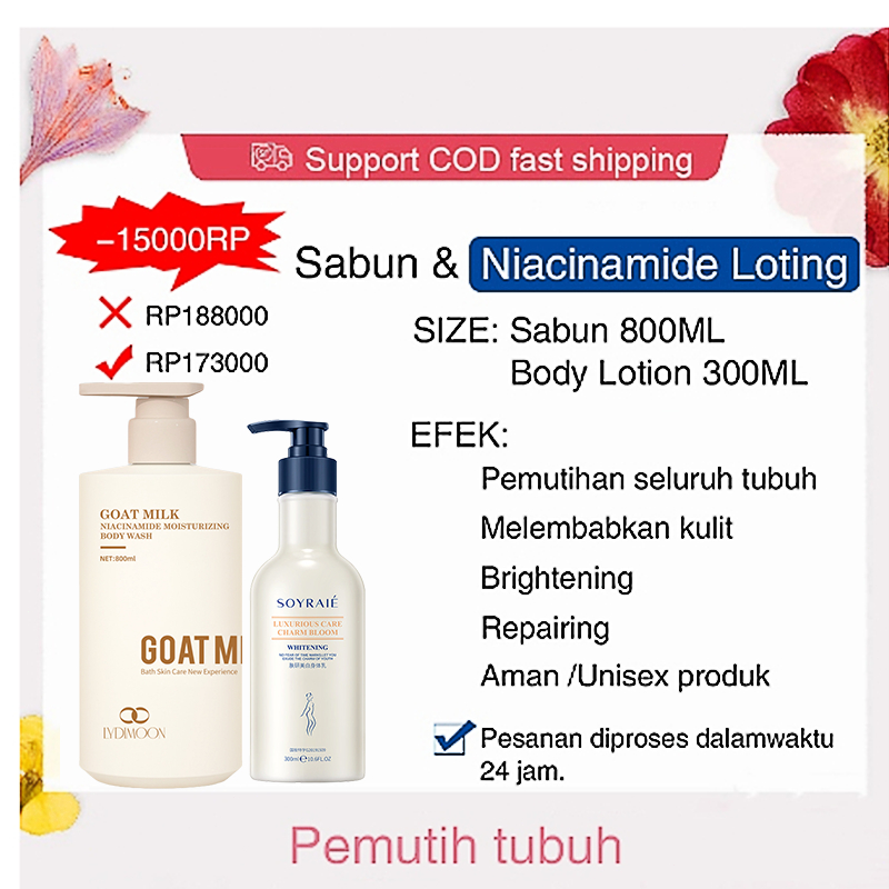 Jual Whitening body lotion BODY CREAM Brightening body lotion 300ml ...