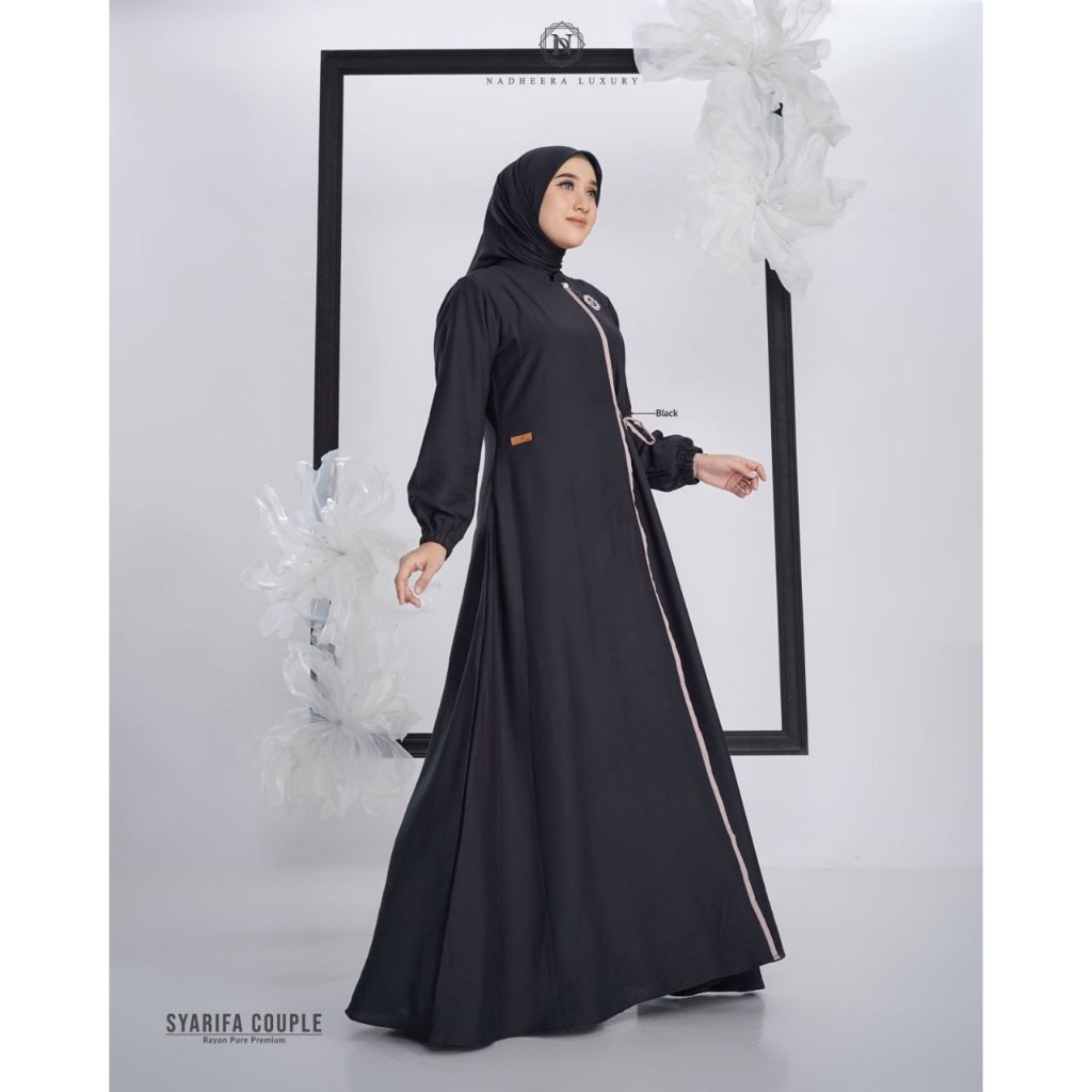 Jual NADHEERA LUXURY SYARIFA DRESS MOM SIMPLE | Shopee Indonesia