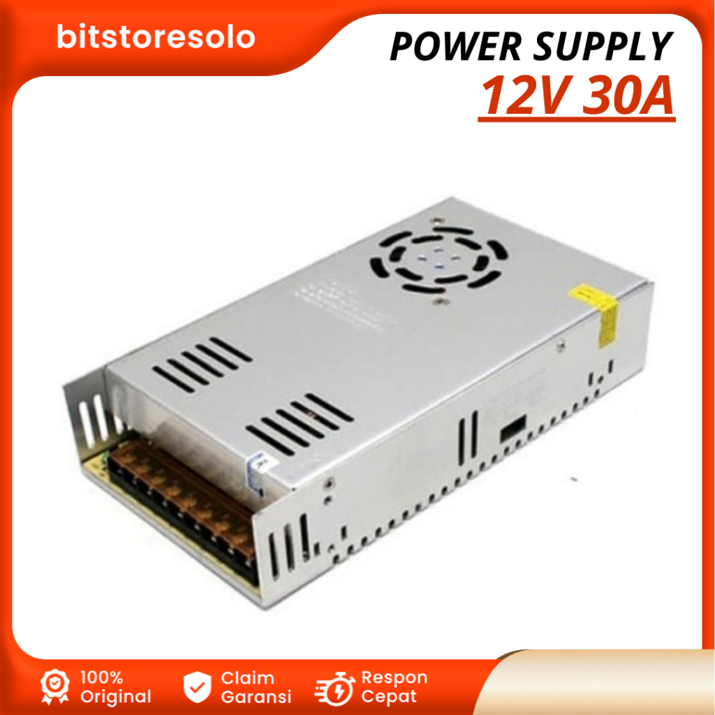 Jual Power Supply Adaptor CCTV 12v 30A Fan | Shopee Indonesia