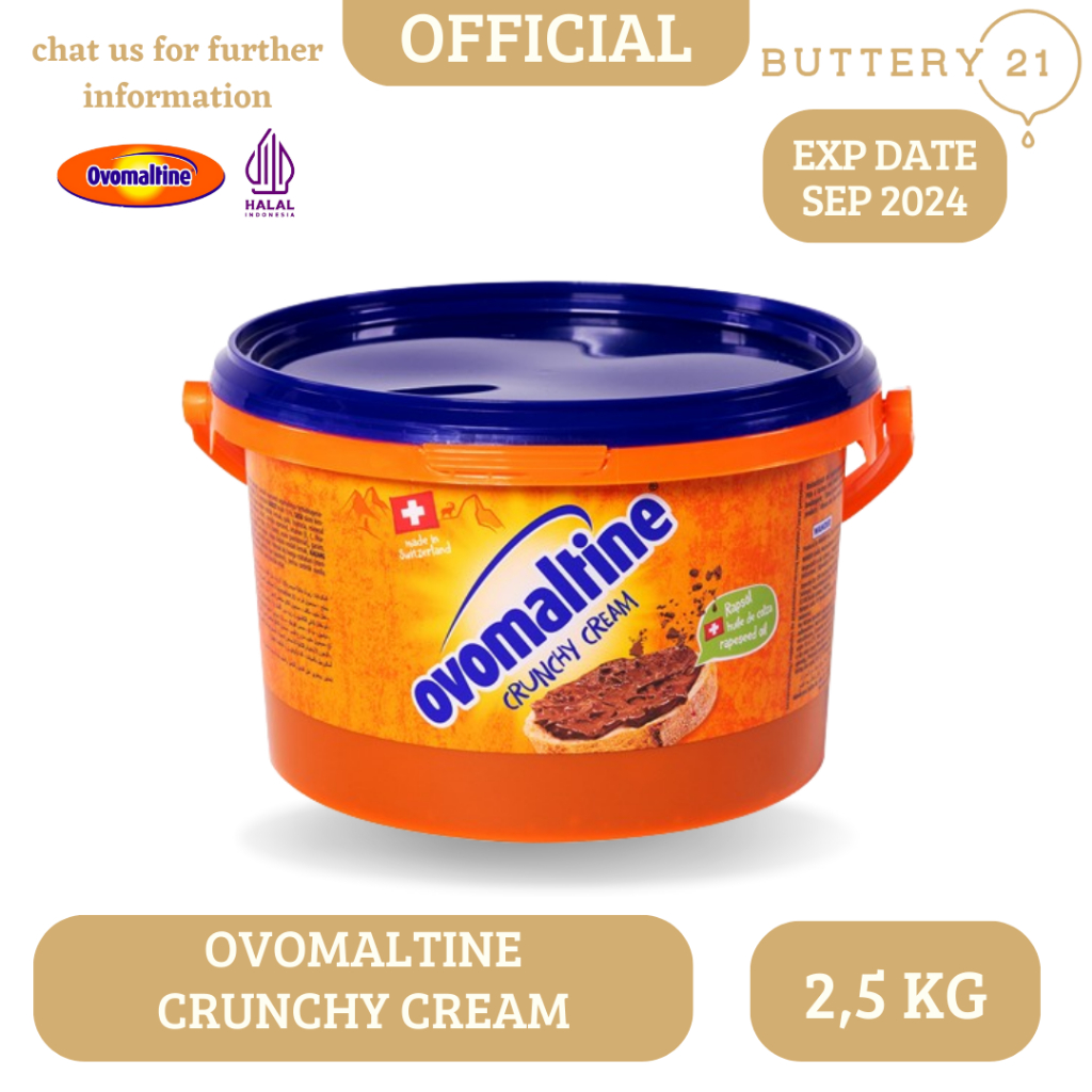 Jual OVOMALTINE CRUNCHY CREAM 2.5 KG / SELAI OVOMALTINE | Shopee Indonesia