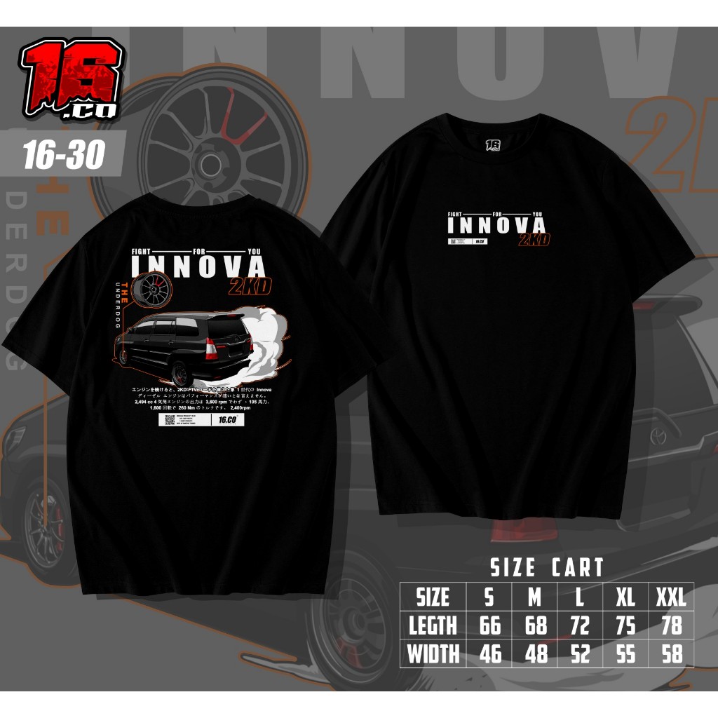 Jual ( FREE STICKER ) Kaos Racing INNOVA 2KD Cumi Darat Kaos Diesel ...