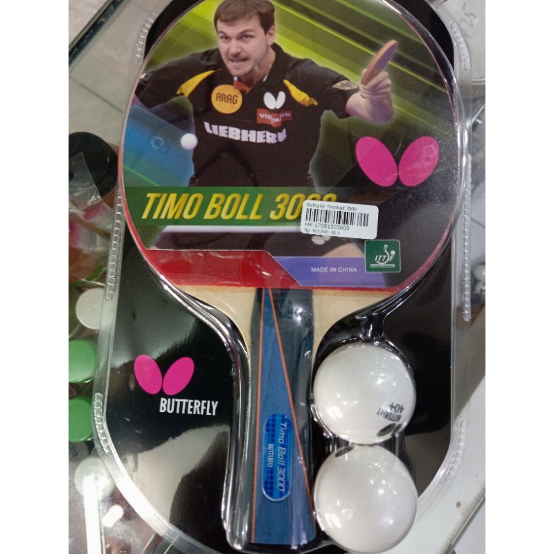Jual Bat Butterfly Timo Ball 3000 Original Butterfly | Shopee Indonesia