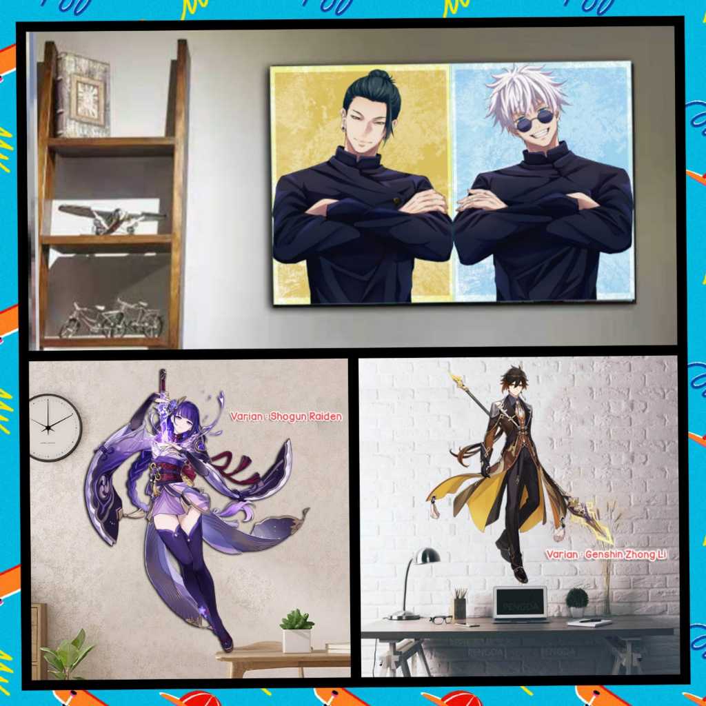Jual GEMILANG - STIKER DINDING ANIME | STIKER GENSHIN | STIKER ANIME ...