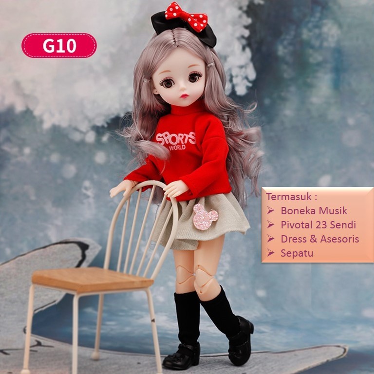 Jual Mainan Anak Perempuan Boneka BJD Doll Cute DIY Girls Gift Princess ...