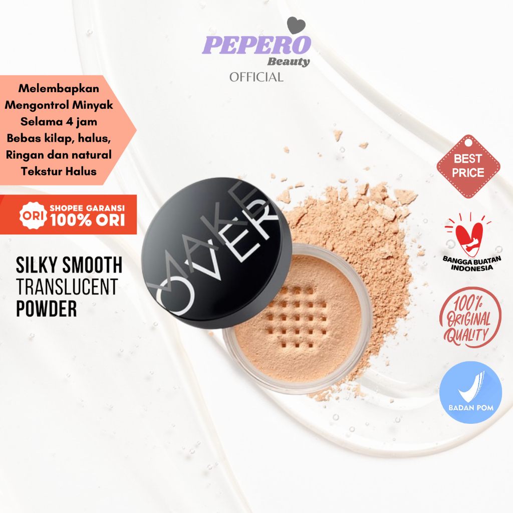 Jual MAKE OVER Silky Smooth Translucent Powder 35g - Bedak Tabur ...