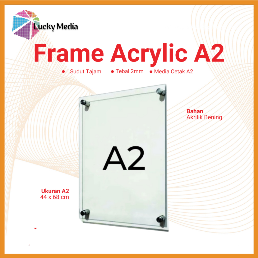Jual Frame Akrilik A2 Display Poster - Ukuran A2 Acrylic Frame Menu ...