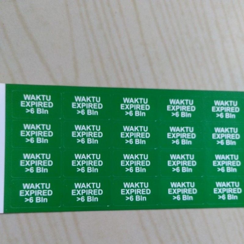 Jual stiker label exp >6 bulan | Shopee Indonesia