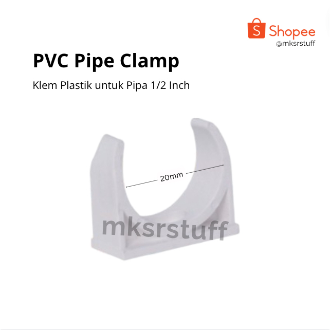 Jual PVC Pipe Clamp (20pcs) | Shopee Indonesia