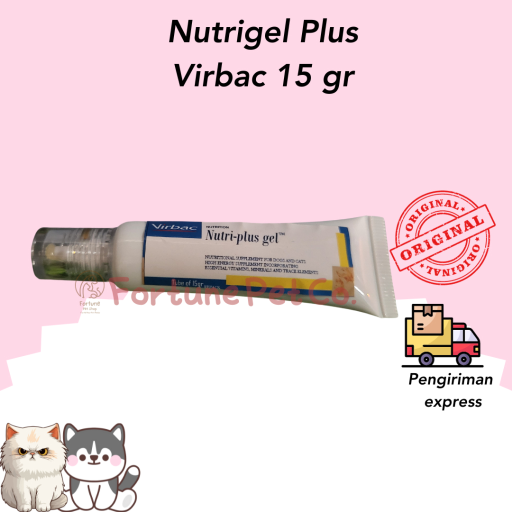 Jual Nutrigel Plus Virbac 15 gram - Nutri gel Vitamin Hewan Vitamin ...