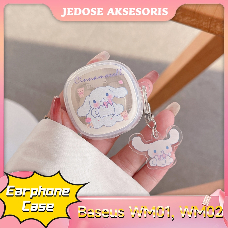 Jual Earphone Case Baseus WM02 Headphone WM01 Cute Cartoon TPU Wireless ...