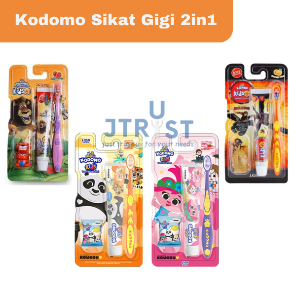 Jual Kodomo Sikat Gigi 2in1 Pro Kids (Sikat Gigi Anak + Pasta Gigi) | Shopee Indonesia