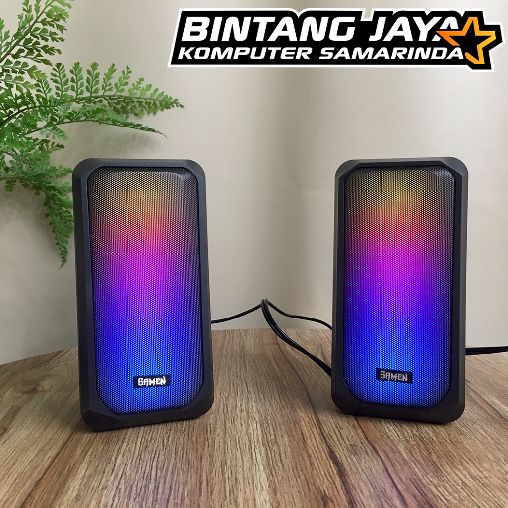Jual Speaker Gaming RGB PC Rhythm Light Bass GAMEN GS6 | Shopee Indonesia