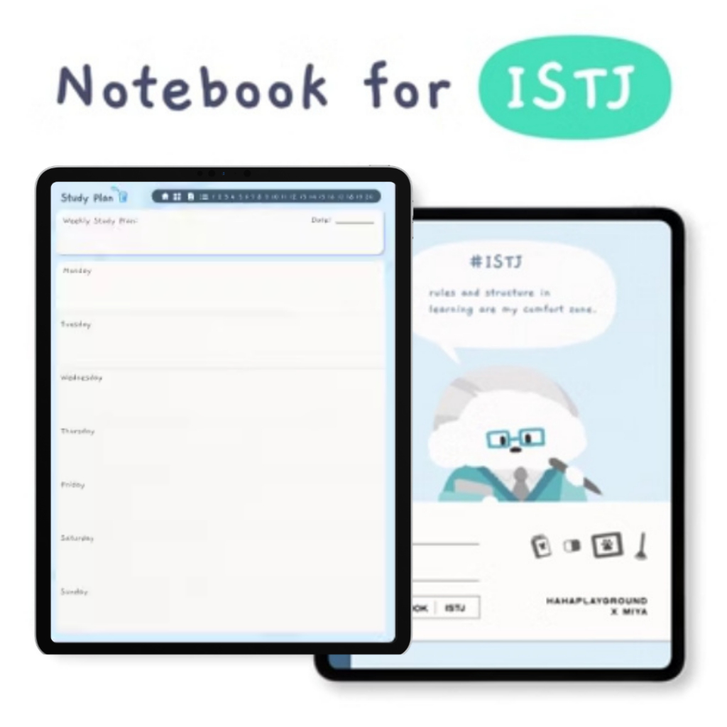 Jual Digital Notebook Personality Type MBTI --- Mia Puppy MBTI Digital ...