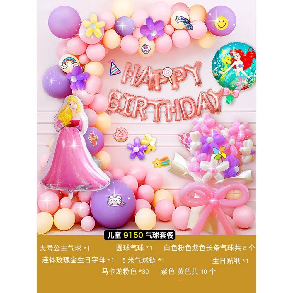 Jual PAKET DEKORASI ULANG TAHUN TEMA PRINCESS DISNEY/BALON SET DEKORASI ...