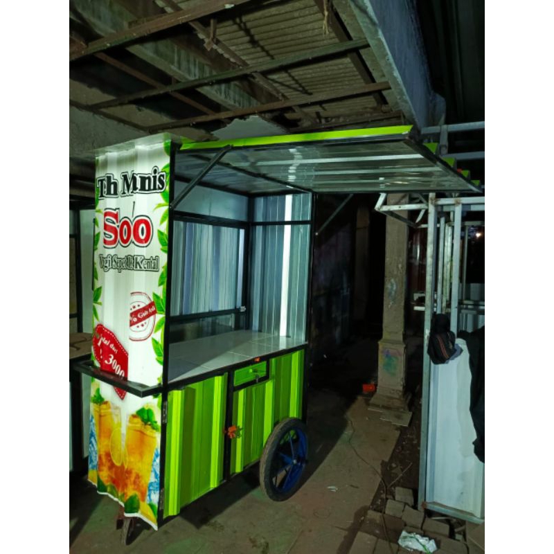Jual gerobak es teh solo , es teh solo gerobak, booth teh | Shopee ...