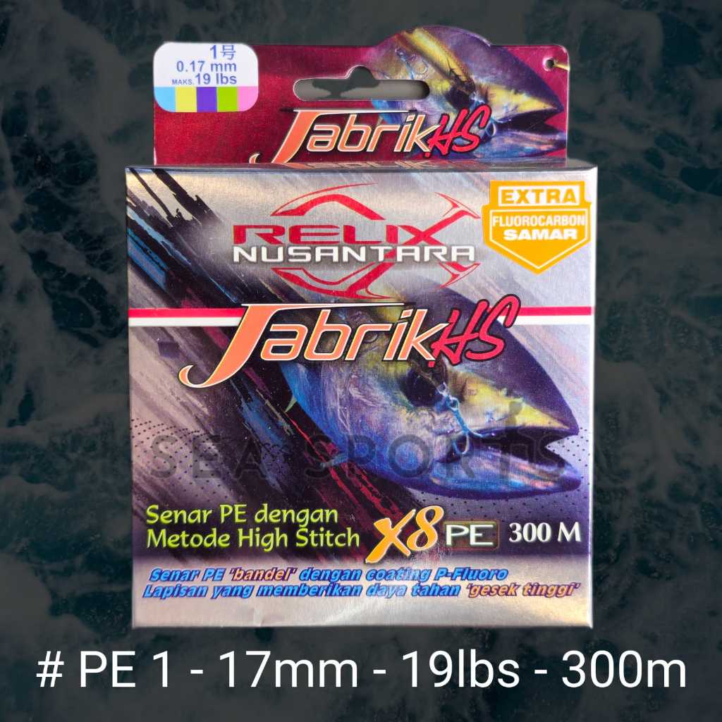 Jual Senar PE Jabrik HS X8 Jabrik 200 Meter Jabrik 300 Meter PE Relix Nusantara Multicolor Senar ...
