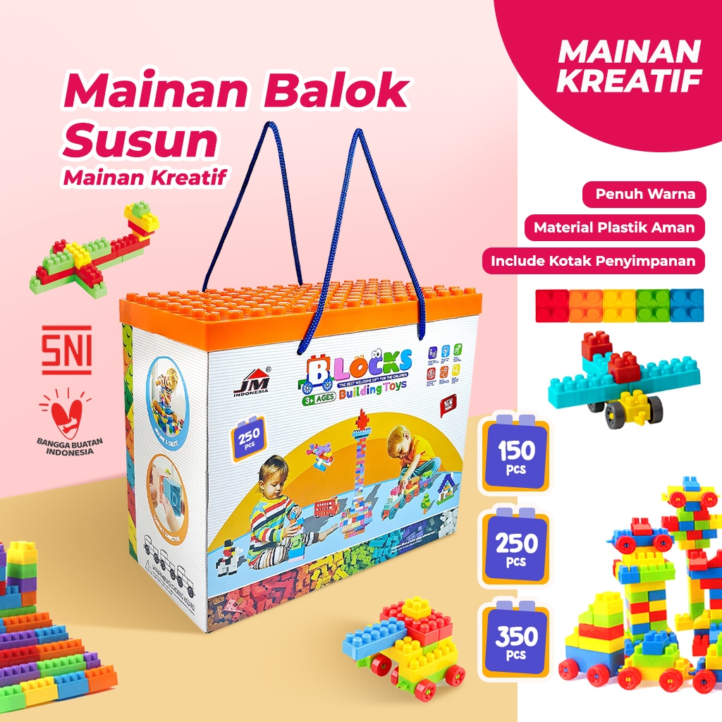 Jual SNI MAINAN BALOK / BUILDING BLOCK / BRICKS I PCS / MAINAN EDUKASI / BALOK SUSUN | Shopee ...