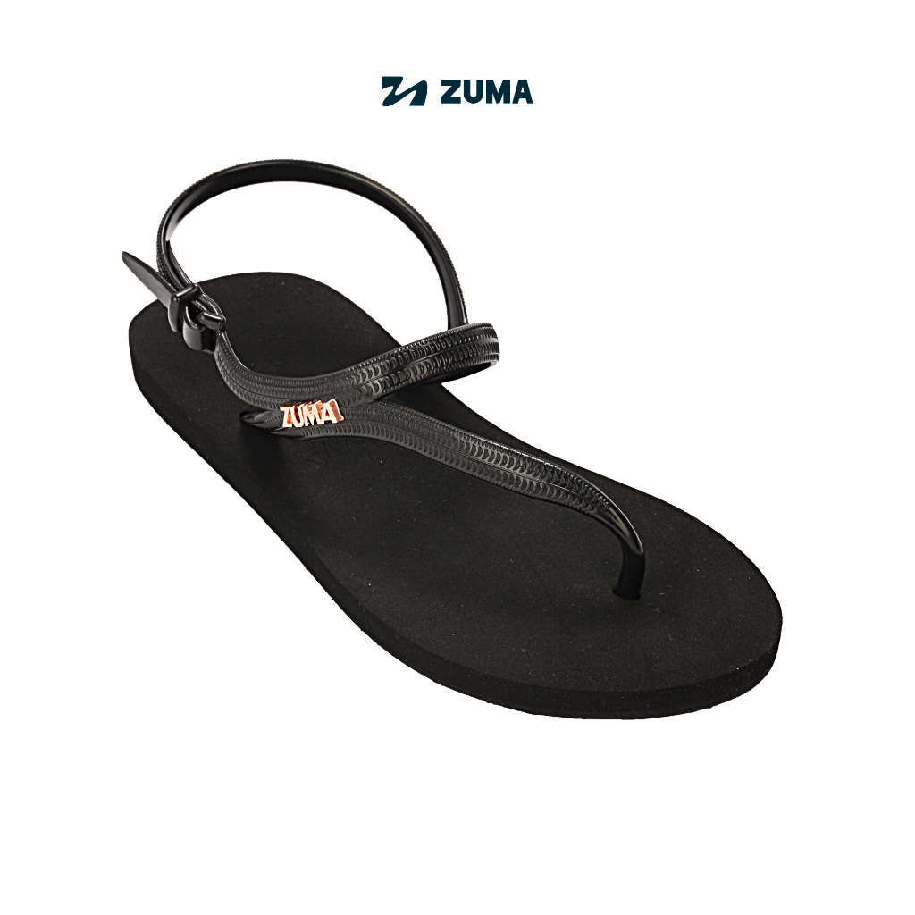 Jual Zuma Women Elsa 6 Jet Black, Sandal Tali Belakang Sling Back Karet ...