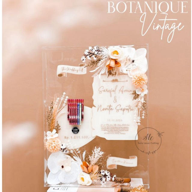 Jual BOTANIQUE VINTAGE FRAME 20 x 30 cm Mahar Pernikahan GIFT ...