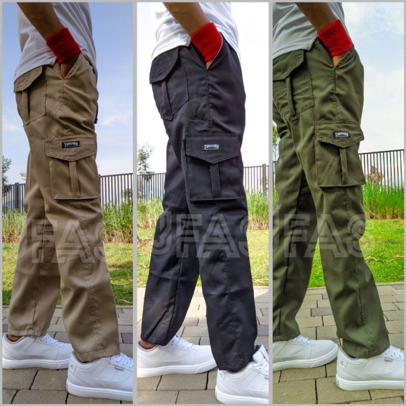 Jual CELANA CARGO PANJANG PRIA/ CHINOS/ HIKING STYLE CELANA PANJANG PRIA KOREAN STYLE TERBARU ...