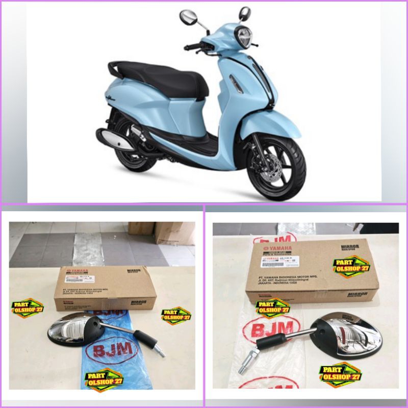 Jual SPION GRAND FILANO KANAN KIRI SILVER BJM F6290 PNP FAZZIO MIO NMAX ...