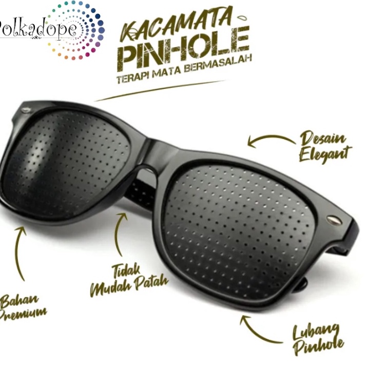 Jual Grosir POLKADOPE Official Kacamata Terapi Anti Myopia Pinhole Glasses Cocok Bagi Rabun Jauh ...